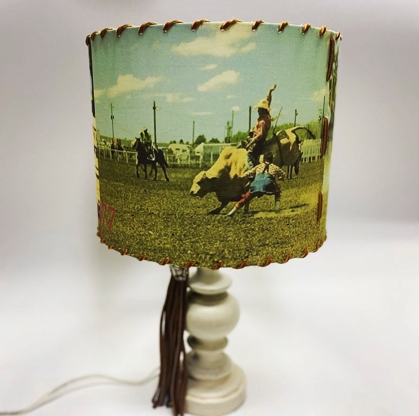 Vintage Bull Rider Lampshade XSmall 6 inch – Red Dirt Ranch Clothing ...